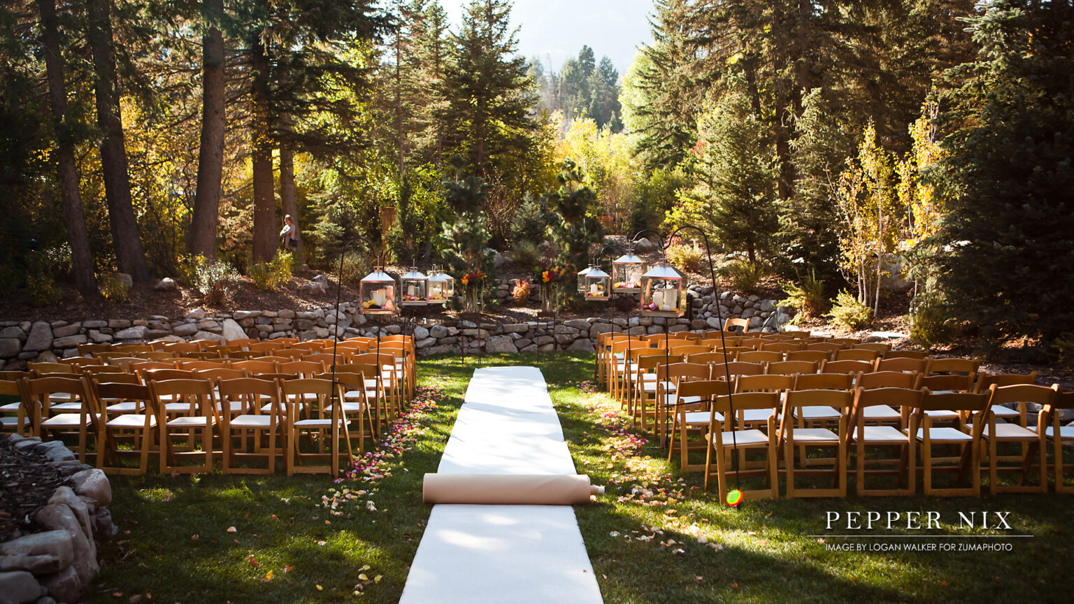 Natural Wood Chair with White Pad | Diamond Event