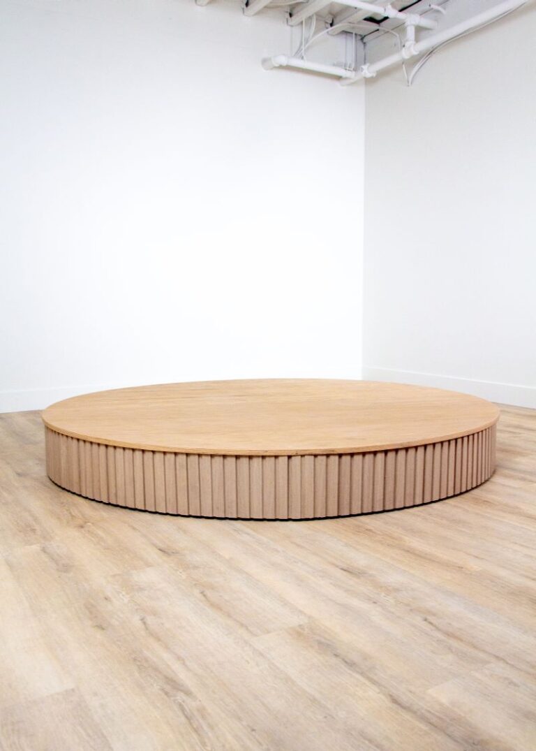 Natural Slatted Ceremony Platform | Diamond Event